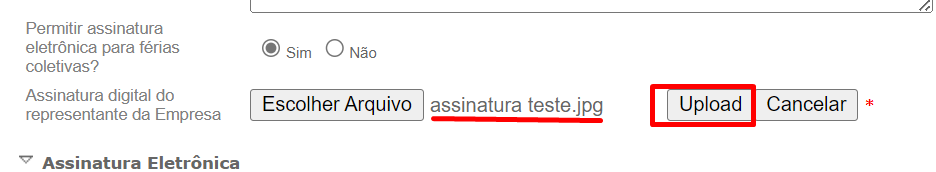 Como alterar assinatura do represente da empresa no Aviso de Férias – Central do Cliente