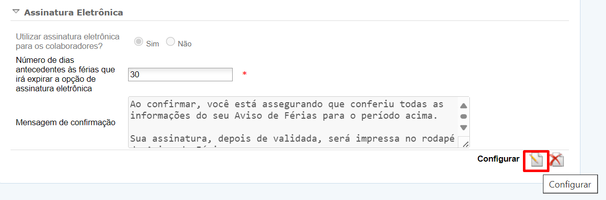 Como alterar assinatura do represente da empresa no Aviso de Férias – Central do Cliente