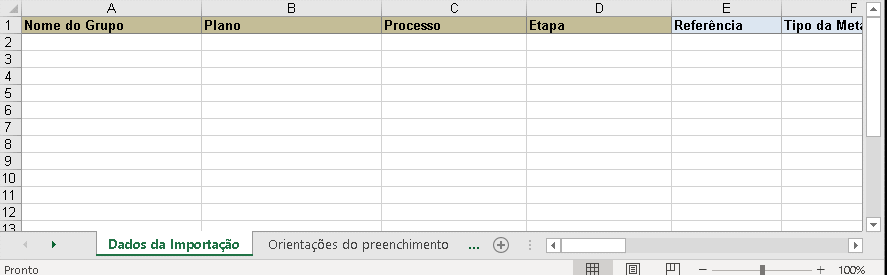 Como importar metas compartilhadas? – Central do Cliente