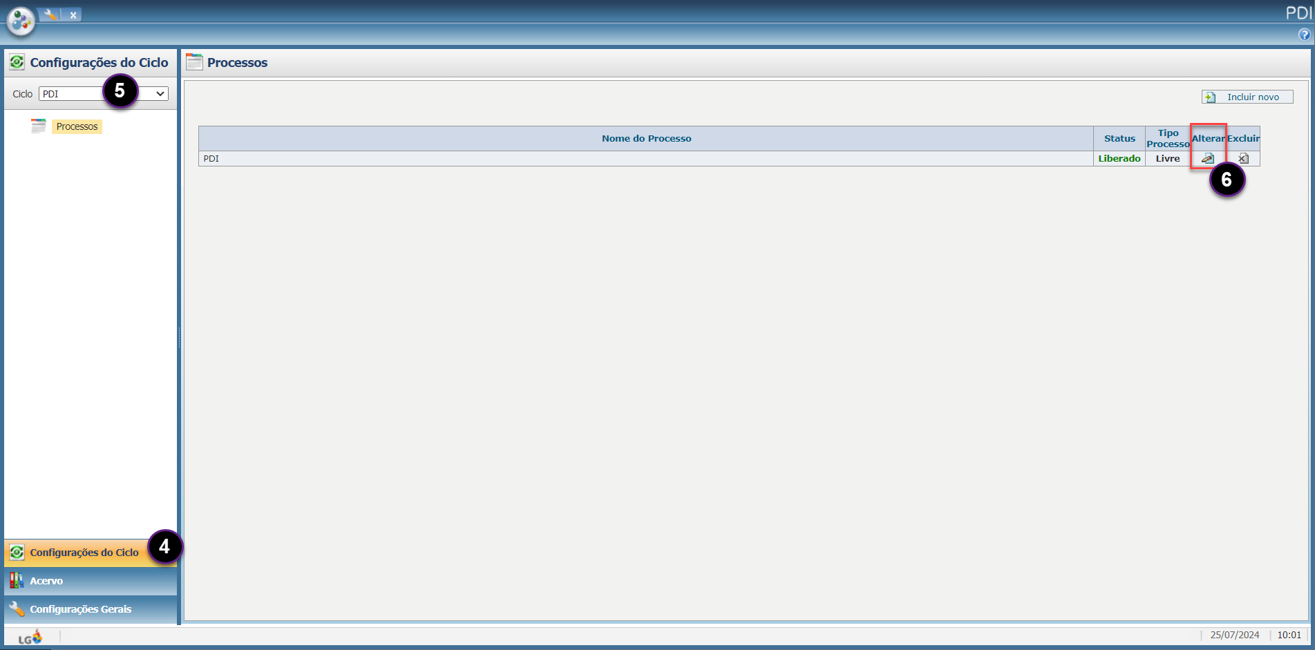 Como alterar o cronograma do processo de PDI – Central do Cliente