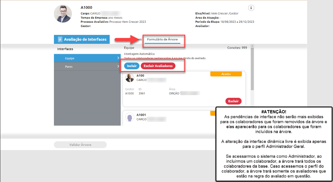 Como alterar árvore – Central do Cliente